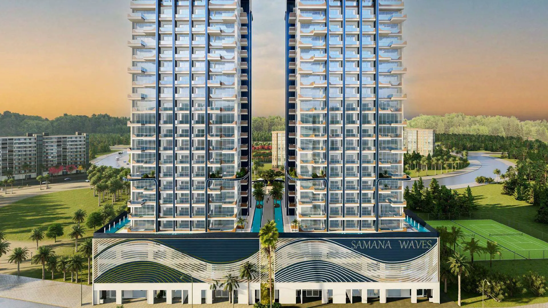 Samana Waves 2 Apartments in Jumeirah Village Circle, Dubai by Samana ...